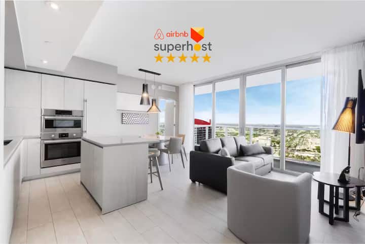 Luxe 3bdr W Resort Perks Rooftop Pool/gym/hot Tub - Hollywood, FL