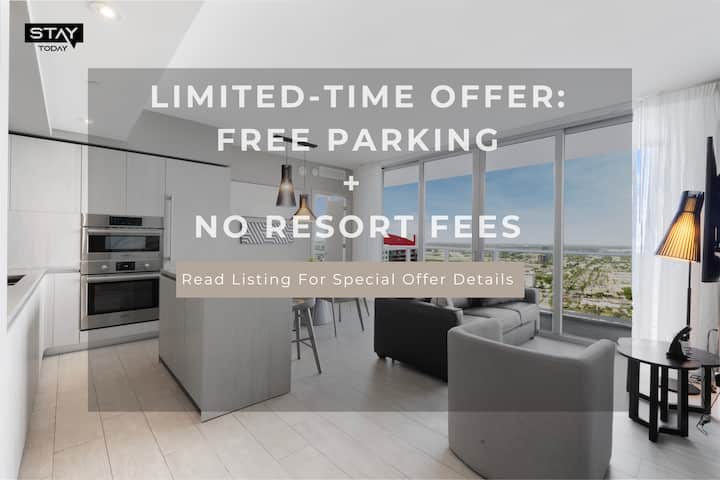 Luxe 3bdr W Resort Perks Rooftop Pool/gym/hot Tub - Hollywood, FL