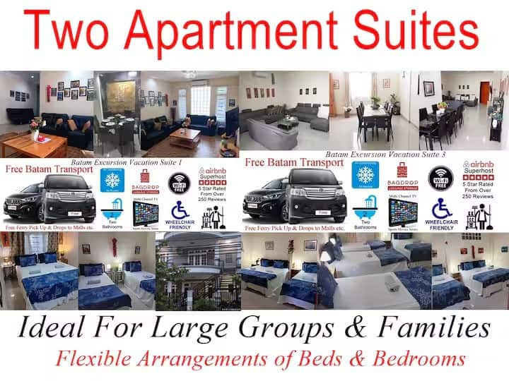 Apt Suites For Up To 16 Pax- Free Transport - Batam
