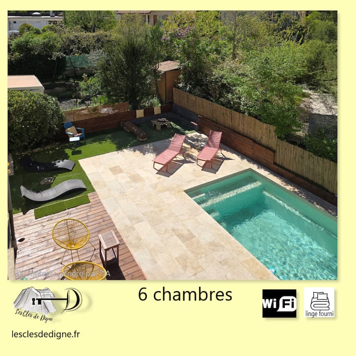 Très Bel Appartement Avec Piscine - Digne-les-Bains