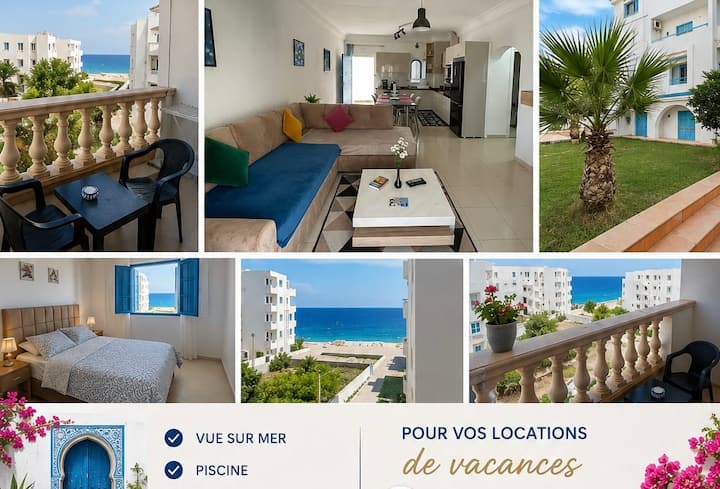 Bel Appartement Cosy S+1 Avec Un Balcon Vue Mer - Tunisia