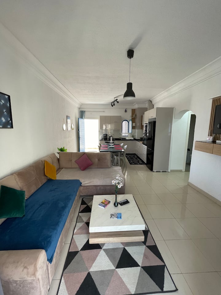 Bel Appartement Cosy S+1 Avec Un Balcon Vue Mer - Tunisia