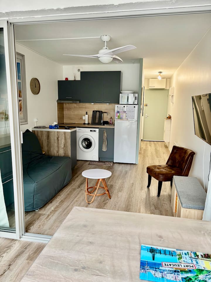Studio Avec Cabine Enfants, Piscine & Plage à 50m - Leucate