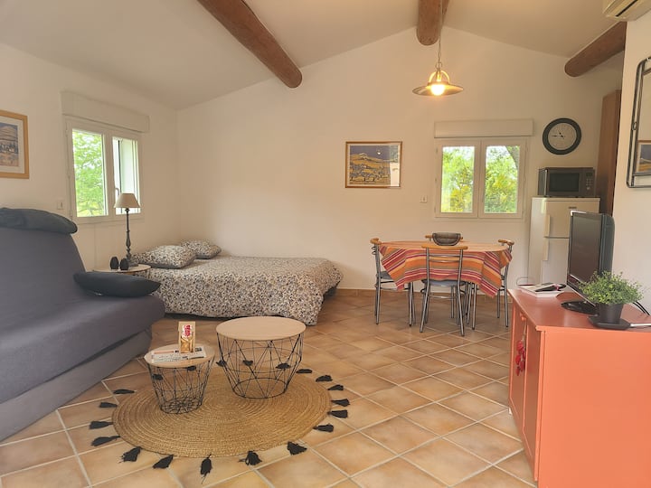 Studio Climatisé Face Au Luberon Pour 2 Personnes. - Cavaillon