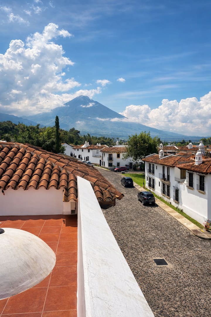 Luxury Colonial Home | Rooftop + Volcano - Guatemala