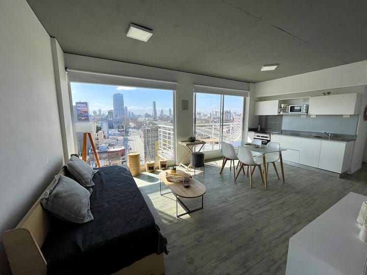 4 Pax Con Balcón Terraza Amenities Seguridad 24hs - Buenos Aires