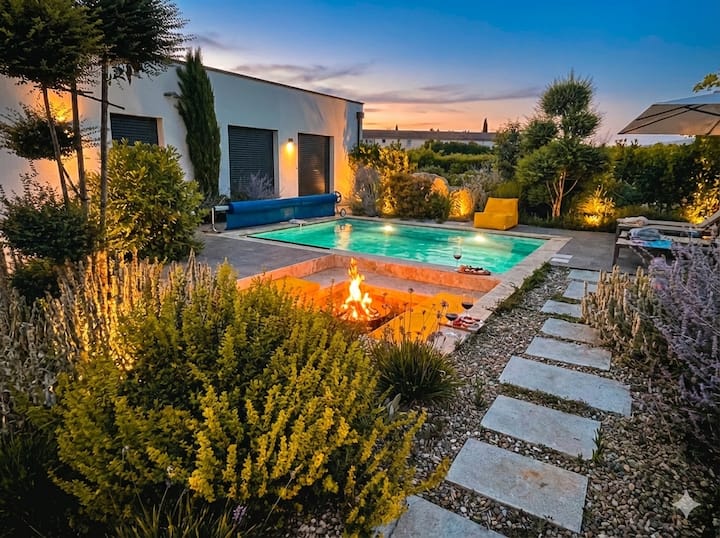 Villa - Piscine - Braséro - Babyfoot - 4 Chambres - Cavaillon