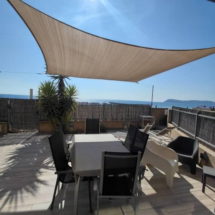 T3 Plage Rdc Bord De Mer Plage Du Débarquement - Plage de Gigaro