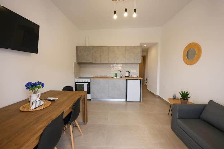 Aerial | Comfort Apartment In Traditional Village - Santorini