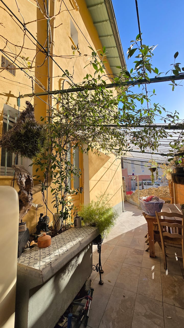 F1 Terrasse à 5 Minutes Mer Transports Commerces - Nizza