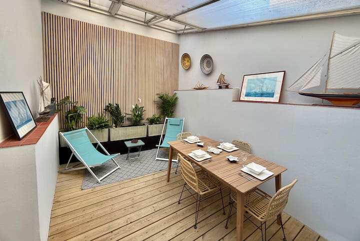 T4 à 80m Plage - Rue Piétonne + Parking + Patio - Olonne-sur-Mer