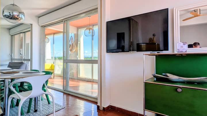 Appt 7e éTage 60m2 -Parking Vue Port\mer - La Grande-Motte