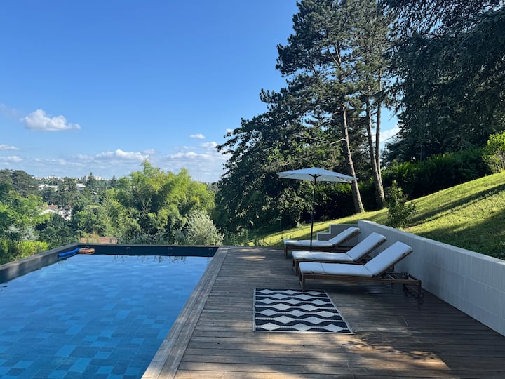 Villa Design, Piscine, 5 Mn De Lyon, Pleine Nature - Lyon