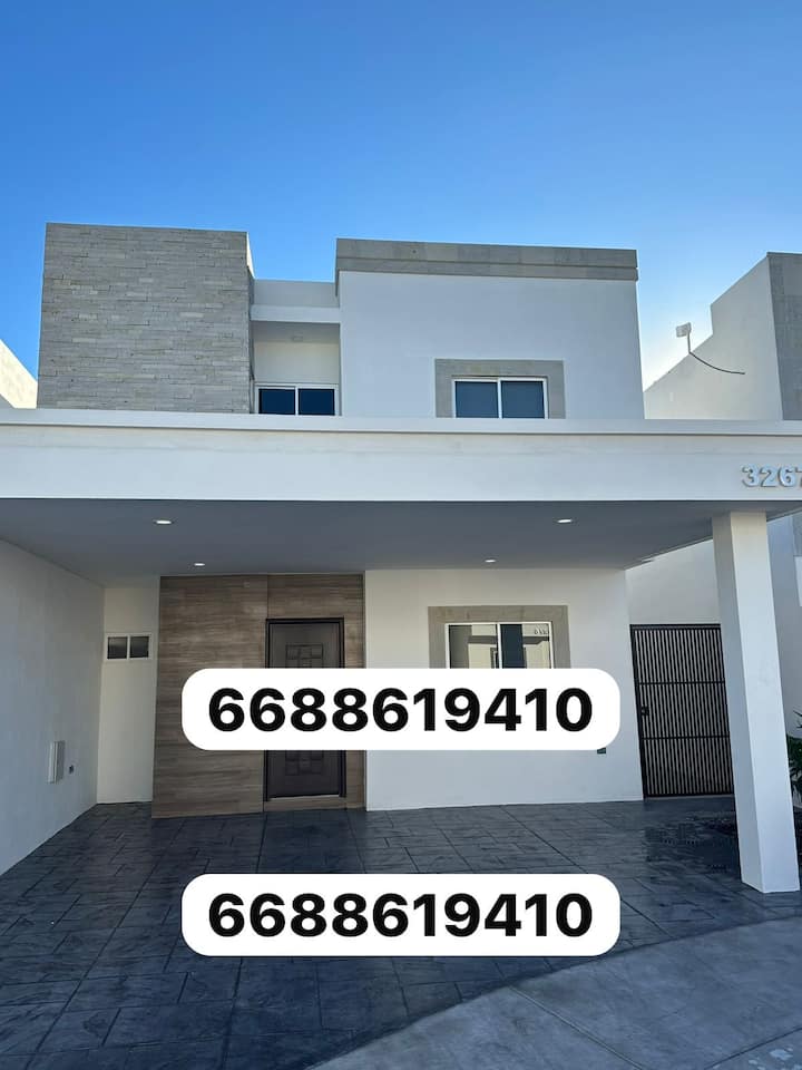 Hermosa Casa Nueva En Calle Cerrada - Los Mochis
