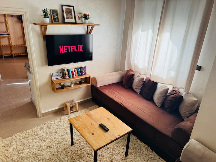 Calm & Cozy Apartment With Ocean View Terrace - Taghazout