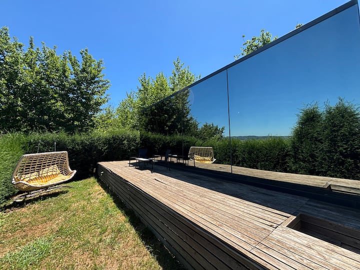 Perspective Mirror House Blue (With Pool) - Sakarya