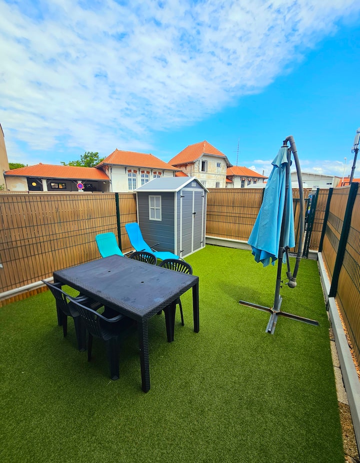 300 M Plage - Terrasse Cloturée - Parking - Biscarrosse