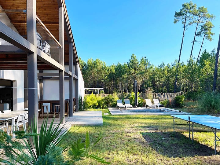 Villa Spacieuse Avec Piscine à 5 Km De La Plage - Linxe