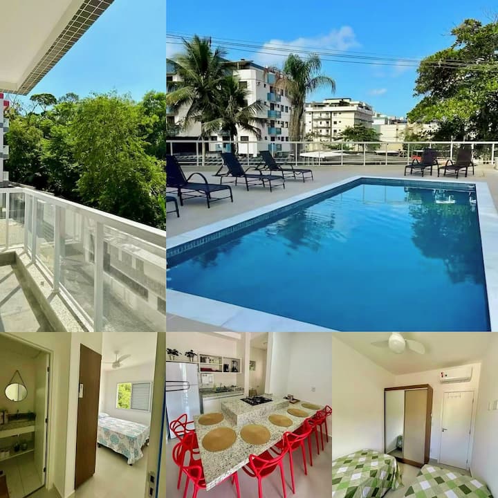 Ar, Lazer,400m Da Orla, Port.24h,churrasq, Garagem - Ubatuba