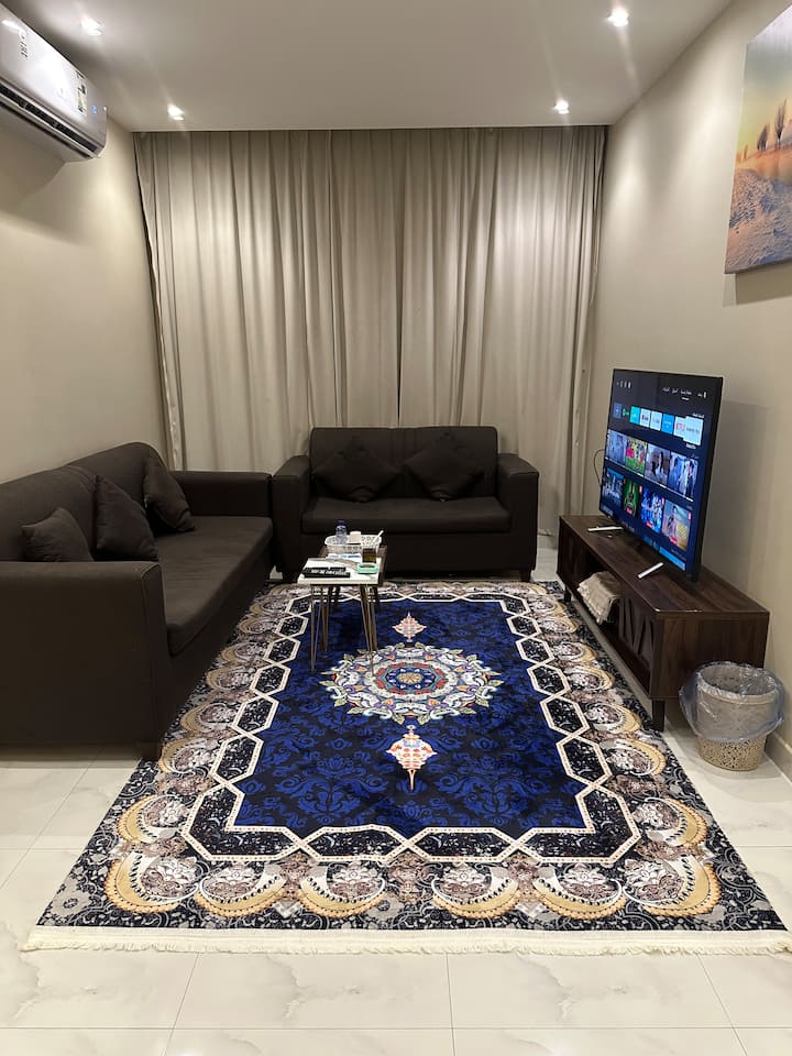 شقةللعوائل بغرفتين نوم وصالة دخول ذاتي3 - Riad