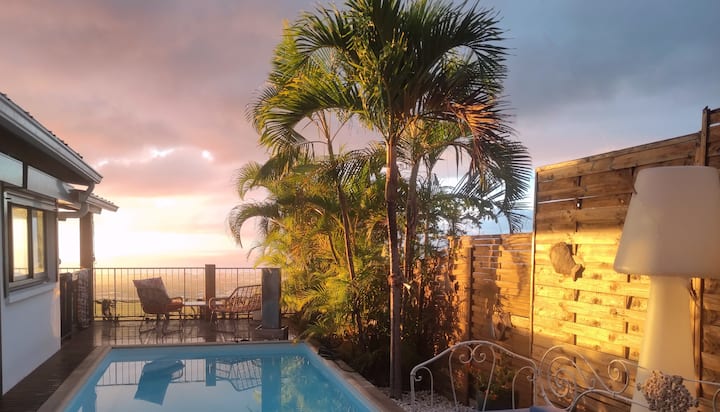 Logement Privé Dans Belle Villa Piscine Vue Mer - La Réunion