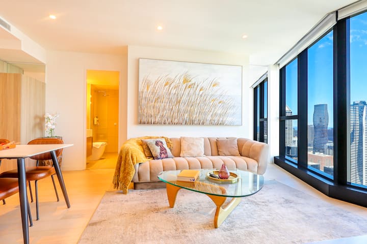 Highrise View 1king1queen 2baths - 멜버른