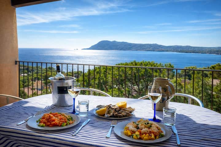 Soleil & Vue Mer - Piscine, Tennis, Garage, Crique - Saint-Mandrier-sur-Mer