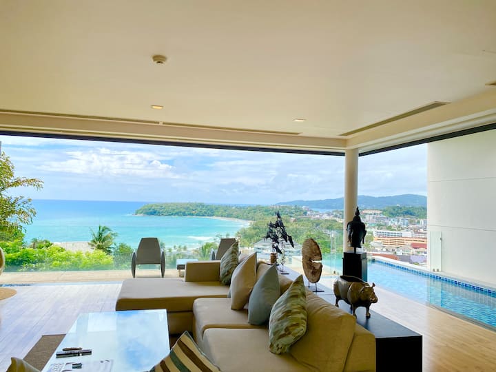 Luxurious 3-bedroom Villa With Stunning Sea Views - Kata Beach