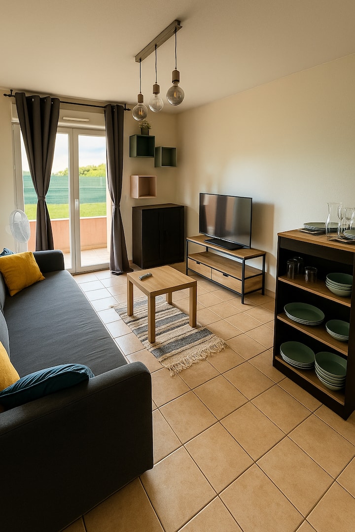 Le Cocon Cosy - T2 - Parking Privé Gratuit - Wifi - ibis Carcassonne Est la Cité