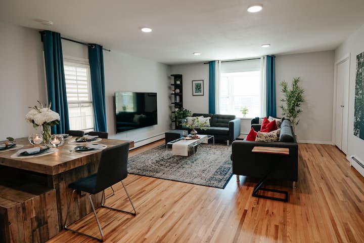 Modern Oasis 3br+2ba! • Free Parking • Rail To Nyc - Harrison, NJ