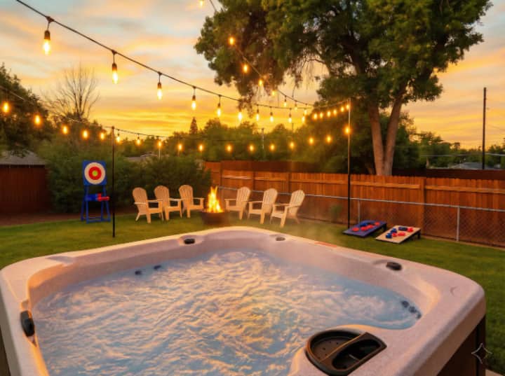 Modern Luxury Retreat: Hottub, Firepit, Gym+games - Arvada, CO