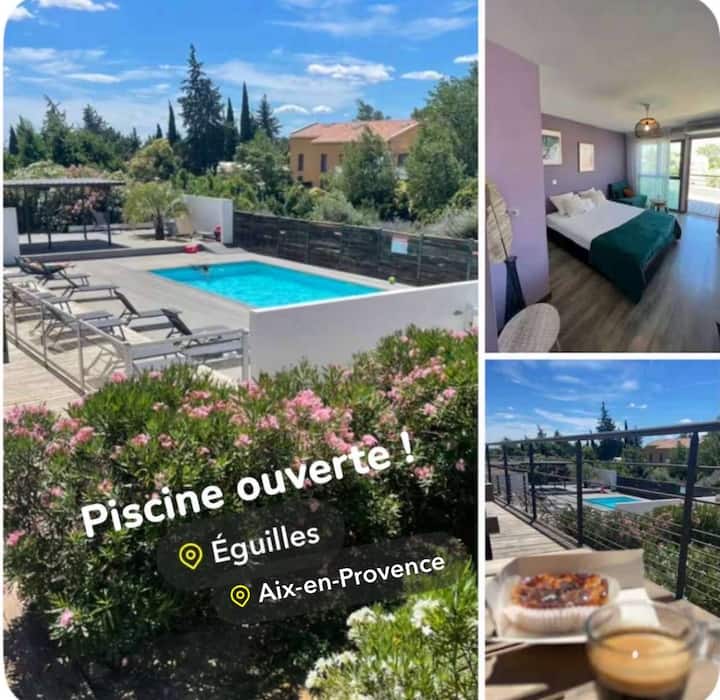 Dans Un éCrin De Verdure, Res Avec Piscine - Éguilles