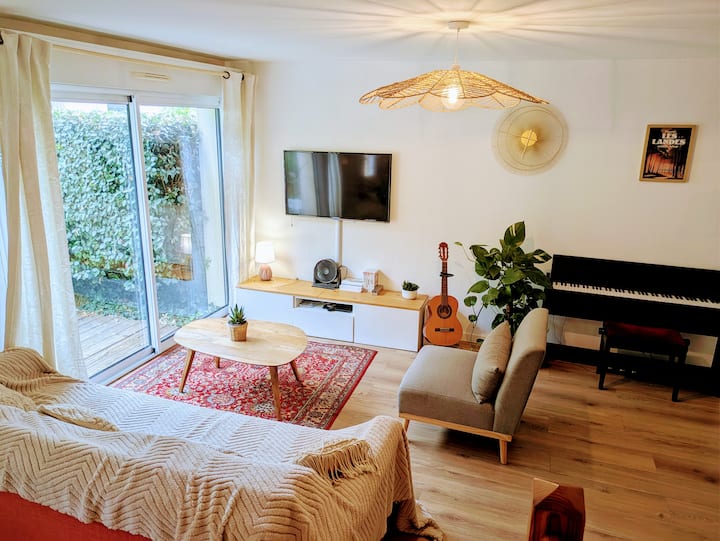 Maison Cosy, à 3 Mn Des Plages, Centre Bourg - Capbreton