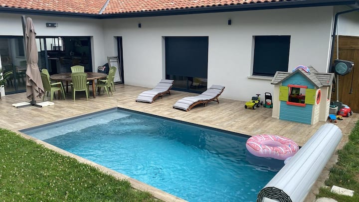 Maison Avec Piscine Chauffée - Landas