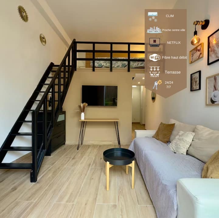 Cosy Studio / Terrasse / Clim / Centre-ville - Montpellier