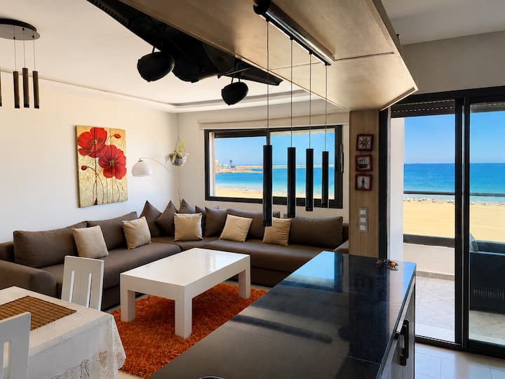 Beach & Pool | Panoramic Ocean View Apartment - Mohammedia