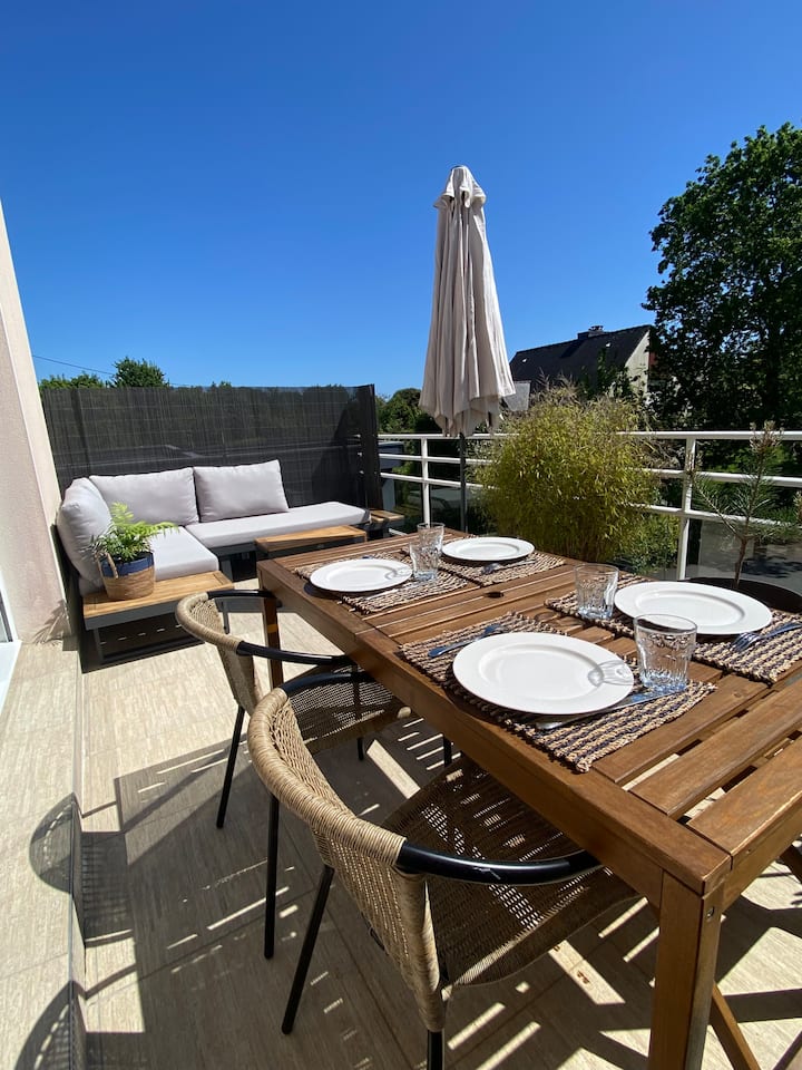 Spacieux Et Lumineux T3 De 72 M2 Avec Terrasse - Île-Tudy