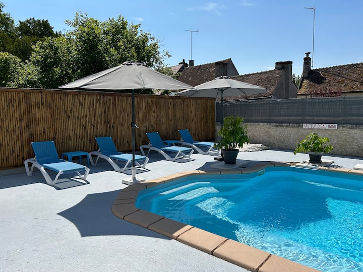 Maison + Piscine à 300m Du Château De Chenonceau - Chenonceaux