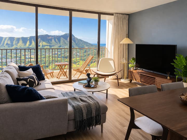 Panoramic Views - Large Modern Suite, Free Parking - O‘ahu, HI