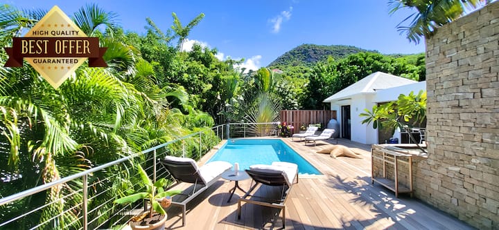 Villa Jelo – 3 Ch – 2 Sdb – Piscine/spa/salle Jeux - Saint Barthélemy