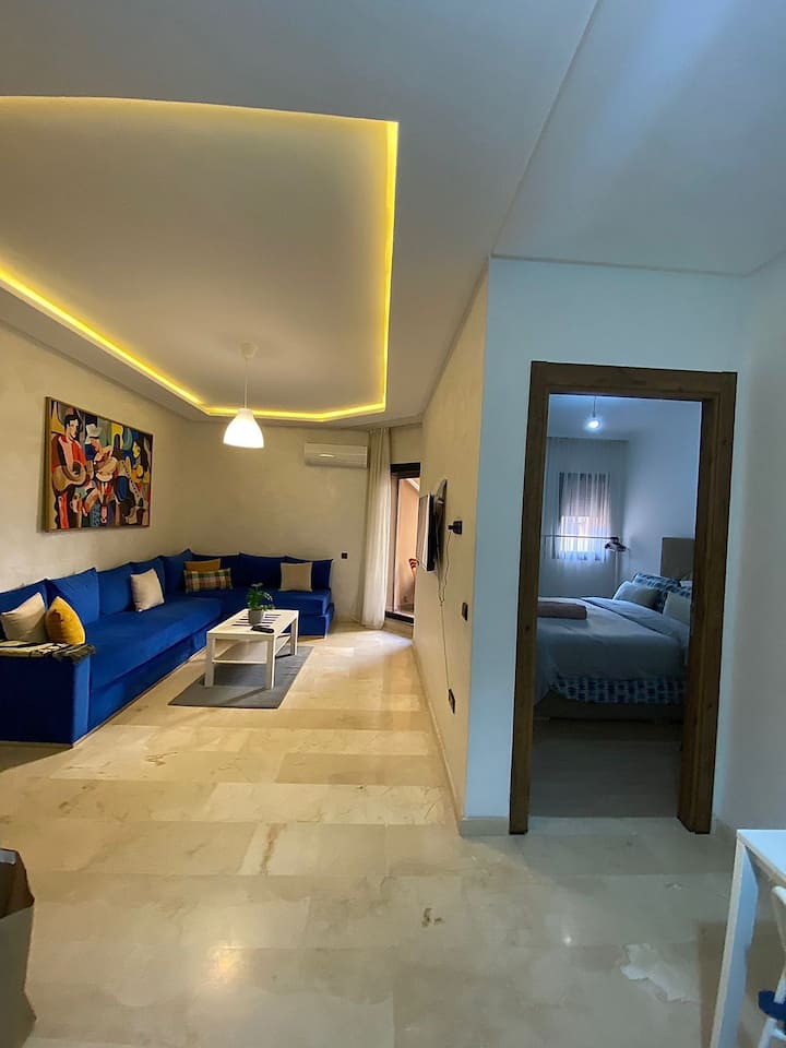 Bel Appartement à Côté La Gare De Train à Gueliz - Marrakesh