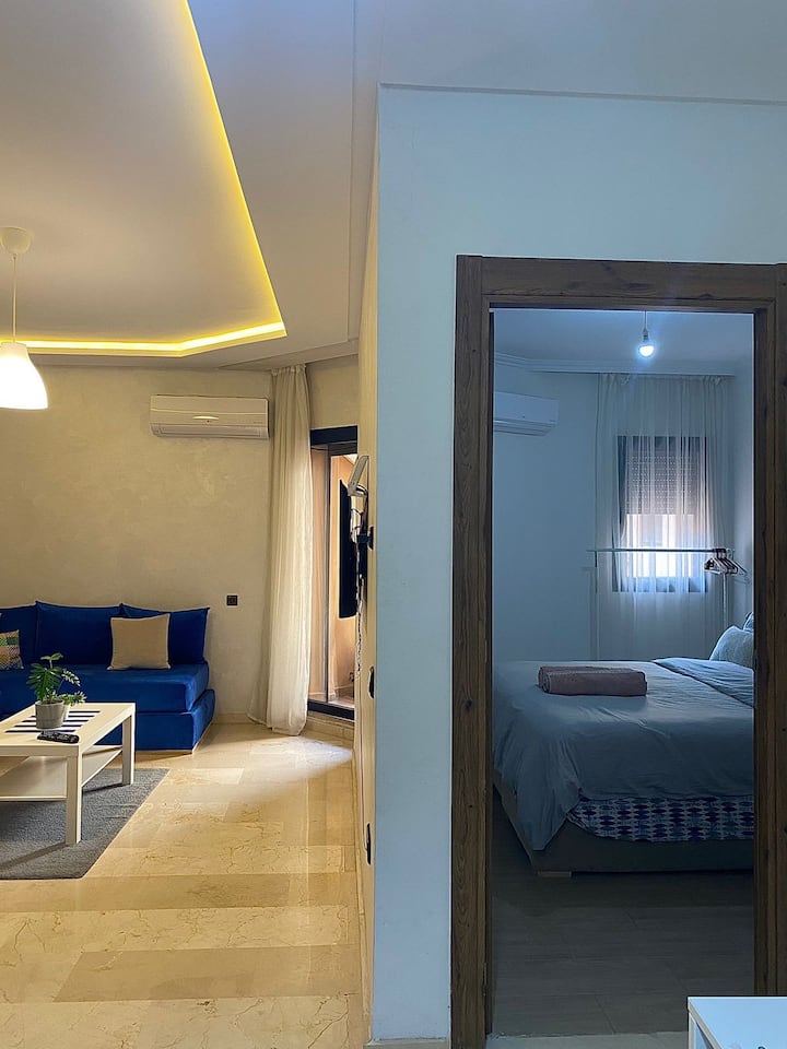 Bel Appartement à Côté La Gare De Train à Gueliz - Marrakesh