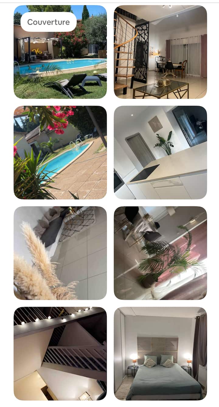 Villa Piscine Privé 2 Km Centre-ville Parking-tram - アヴィニョン