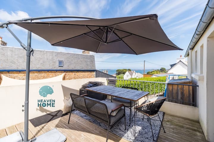 Paradis Côtier : Maison Avec Vue Sur Mer à Loguivy - Ploubazlanec