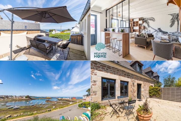 Paradis Côtier : Maison Avec Vue Sur Mer à Loguivy - Île-de-Bréhat
