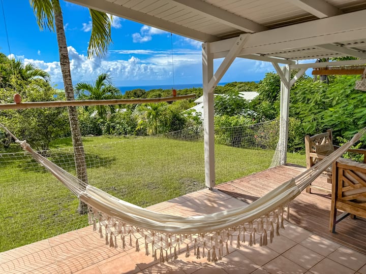 Gîte Bleu Caraïbes - Vue Mer Et Jardin Tropical - Marie-Galante