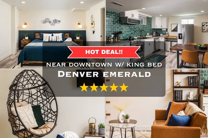 Chic 1br For Couples | Cozy King Bed Near Redrocks - Denver