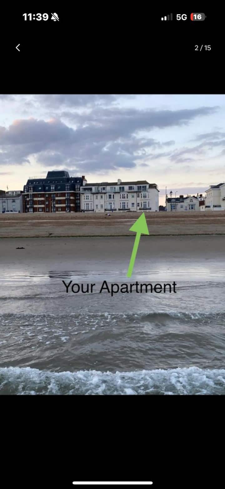 Beach & Sea View - Spacious Apartment - Southsea
