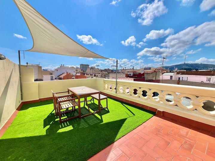 Genial ÁTico Con Terraza Privada - Barcelona
