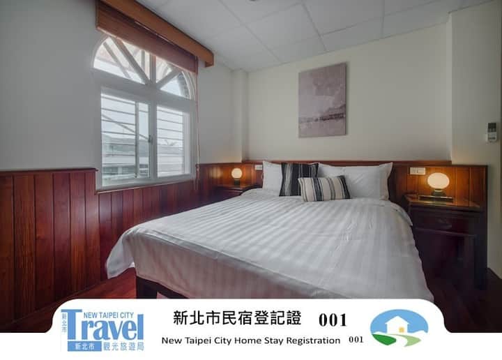 九份龍門客棧智能入住旅宿丨近老街丨街景雙人房 - 신베이 시